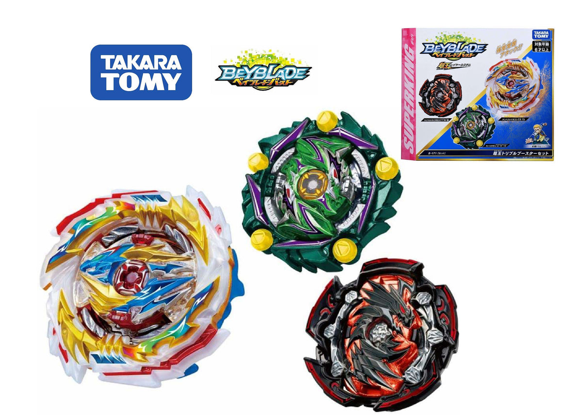 Takara Tomy Beyblade Burst B-171 Triple Booster Set (Tempest Dragon, C – Beyblades & More